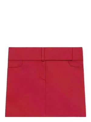 COURREGES Belted Mini Skirt - Red