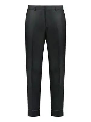Brioni Wool Tailored Trousers - Black