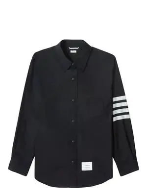 Thom Browne 4-bar Sleeve Shirt - Blue