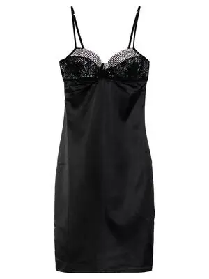 Oseree Crystal-embellished Tube Dress - Black