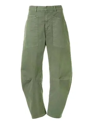 NILI LOTAN Shon Wide-Leg Trousers Green