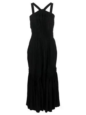 Proenza Schouler White Label Sleeveless Shirred-effect Dress - Black