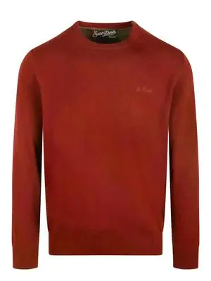 MC2 SAINT BARTH Logo-embroidered Sweater - Red