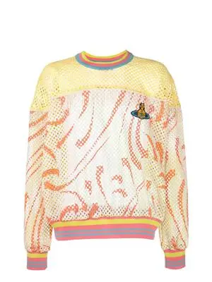 VIVIENNE WESTWOOD Abstract Mesh Sweatshirt - Yellow