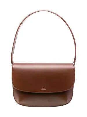 A.p.c. Sarah Leather Shoulder Bag - Brown
