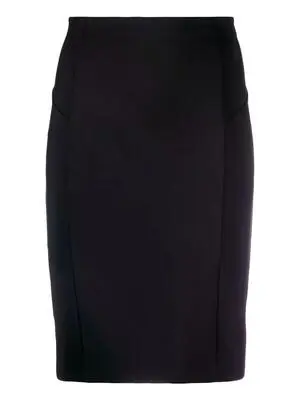 Patrizia Pepe High-waist Pencil Skirt - Black