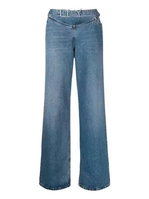 Y/project Low-rise Loose-fit Jeans - Blue