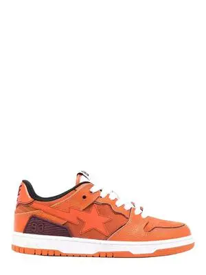 A BATHING APE Sk8 Sta Low-top Sneakers - Orange