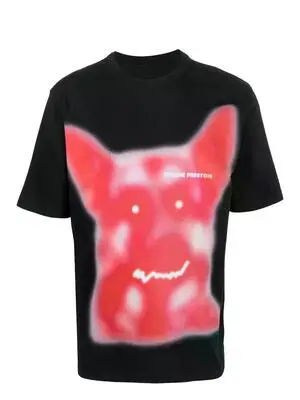 Heron Preston Beware Of Dog-print T-shirt - Black