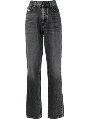 DIESEL® 1956 Straight-leg Cropped Jeans - Grey