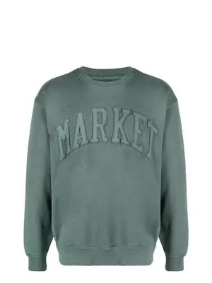 MARKET Embroidered Logo Sweatshirt - Green