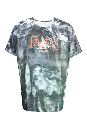 DOUBLET Graphic-print Cotton T-shirt - Black