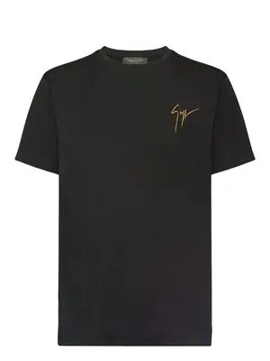 GIUSEPPE ZANOTTI Lr-01 Cotton T-shirt - Black