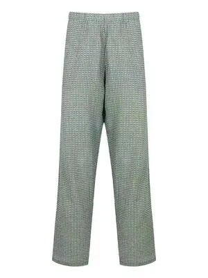 AMIR SLAMA Cropped Straight-leg Trousers - Green