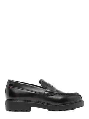 Bally Logo-debossed Leather Loafers - Black