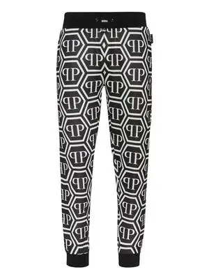 Philipp Plein Monogram Track Pants - Black