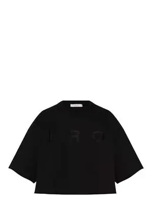 IRO PARIS Logo-print Cotton T-shirt - Black