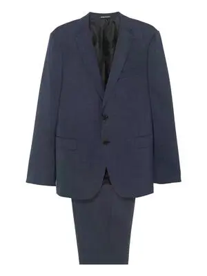 Emporio Armani Single-breasted Slim Suit - Blue