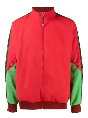TOGA VIRILIS Colour-block Zipped Sweater - Red