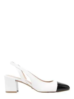STUART WEITZMAN Sleek Slingback 60mm Leather Pumps - White
