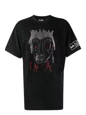 HACULLA. Heart Eyes For You Studded T-shirt - Black