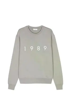 1989 STUDIO Logo-print Crewneck Sweatshirt - Grey