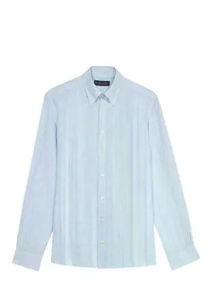 Brooks Brothers Linen Shirt - Blue