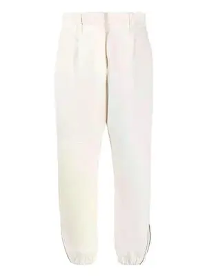 Brunello Cucinelli Balloon-leg Cotton Trousers - Neutrals