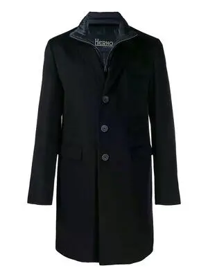 Herno Single-breasted Coat - Blue