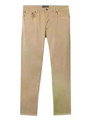 Brooks Brothers Cotton Tapered Leg Jeans - Neutrals