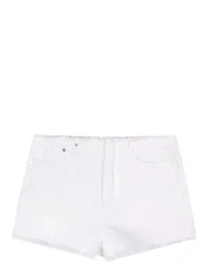 Michael Kors Frayed Denim Shorts - White