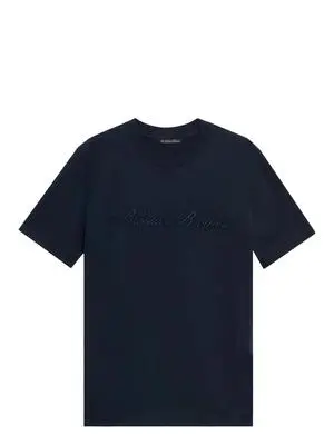 Brooks Brothers Logo-embroidered Cotton T-shirt - Blue