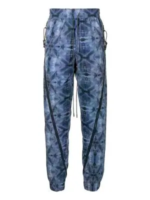 MOSTLY HEARD RARELY SEEN Kaleidoscope Zipped Jogging Trousers - Blue