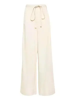 TOTEME Belted-waist Flared Trousers - Neutrals