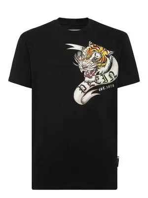 Philipp Plein Graphic-print Cotton T-shirt - Black