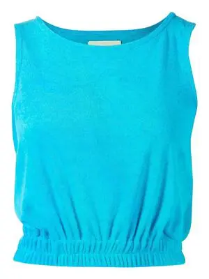 BAMBAH Sleeveless Terry Top - Blue
