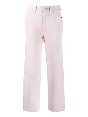 BARRIE High-rise Straight-leg Trousers - Pink
