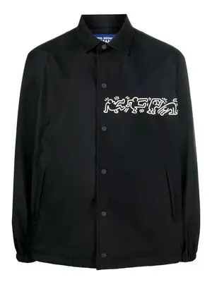 Junya Watanabe Keith Haring Print Shirt Jacket - Black