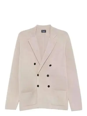 DRUMOHR Knitted Blazer - Neutrals