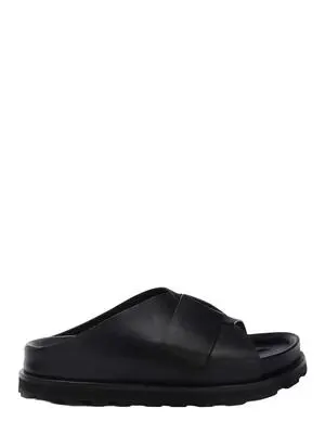 JIL SANDER Platform Leather Slides