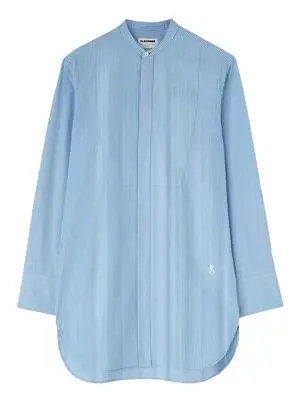 JIL SANDER Saturday Striped Cotton Shirt - Blue