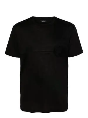 Stefano Ricci Logo-embroidered T-shirt - Black