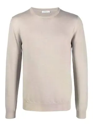 Boglioli Crew-neck Virgin Wool Jumper - Neutrals