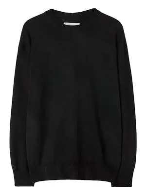 JIL SANDER Crew-neck Wool Jumper - Black