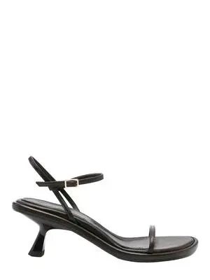 SOULIERS MARTINEZ 55mm Ivone Leather Sandals - Brown
