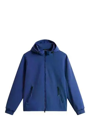 Woolrich Zip-up Hooded Jacket - Blue