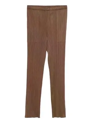 Issey Miyake Basics Trousers - Brown