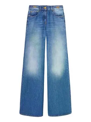 Versace Medusa 95 Mid-rise Flared Jeans - Blue