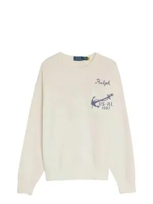 Polo Ralph Lauren Logo-embroidered Sweatshirt - Neutrals