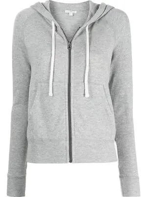 JAMES PERSE Fleece Drawstring Hoodie - Grey